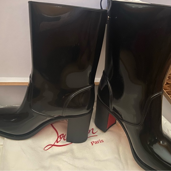 Christian Louboutin | Shoes | Christian Louboutin Loubirain 7 Pvc Boot ...